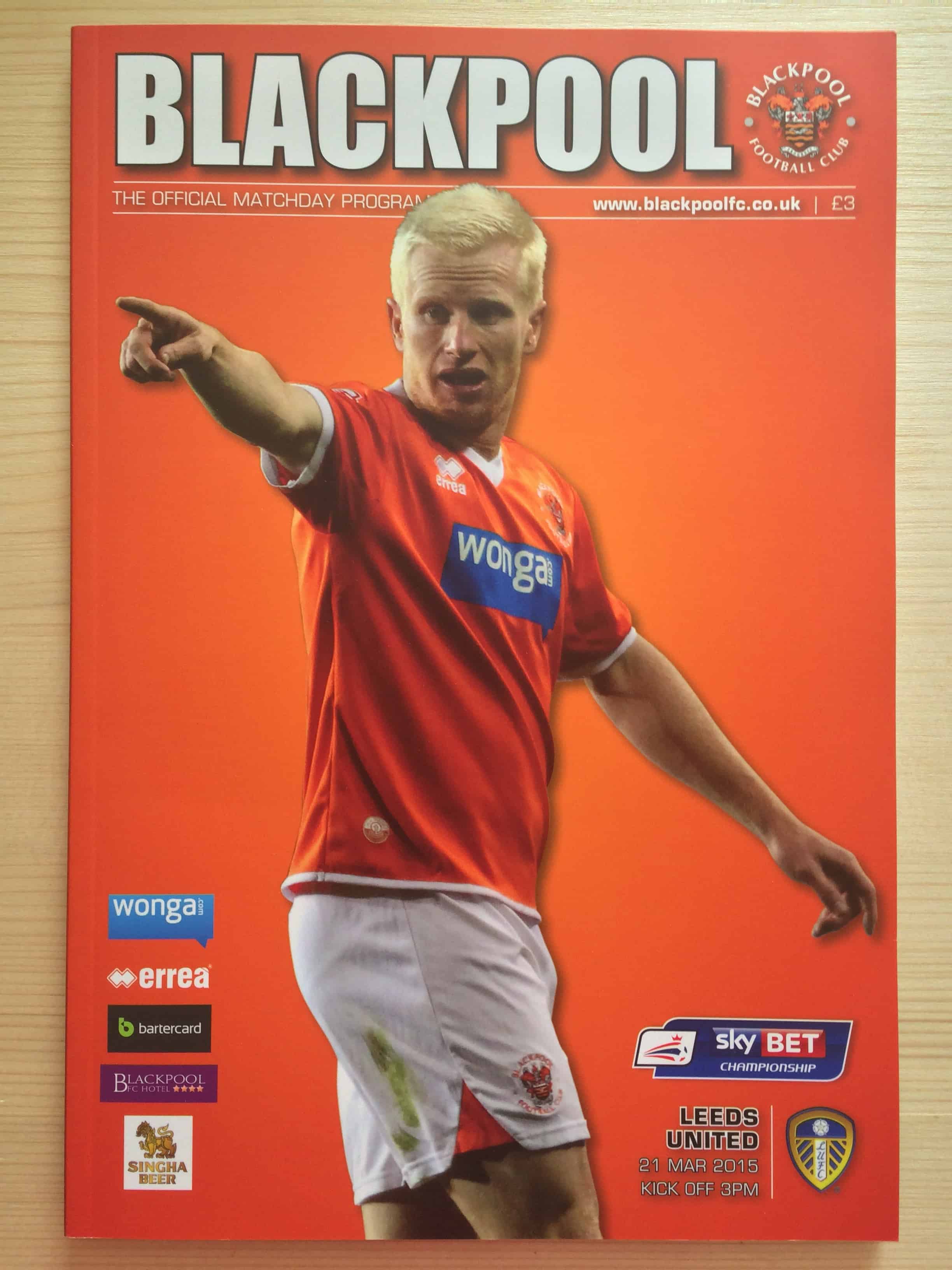 Blackpool Football Programmes for Sale | Match Day Programmes