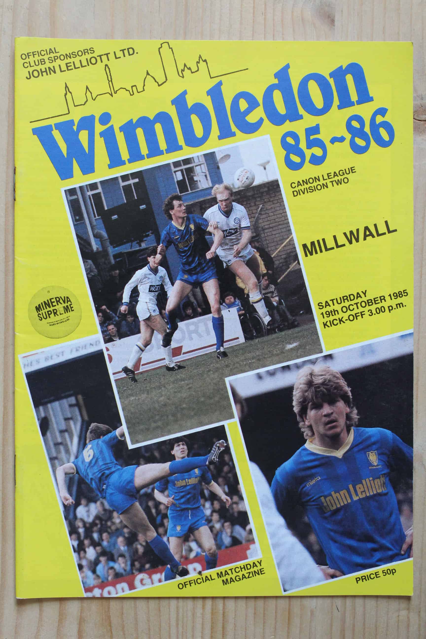 Millwall Football Programmes for Sale | Match Day Programmes