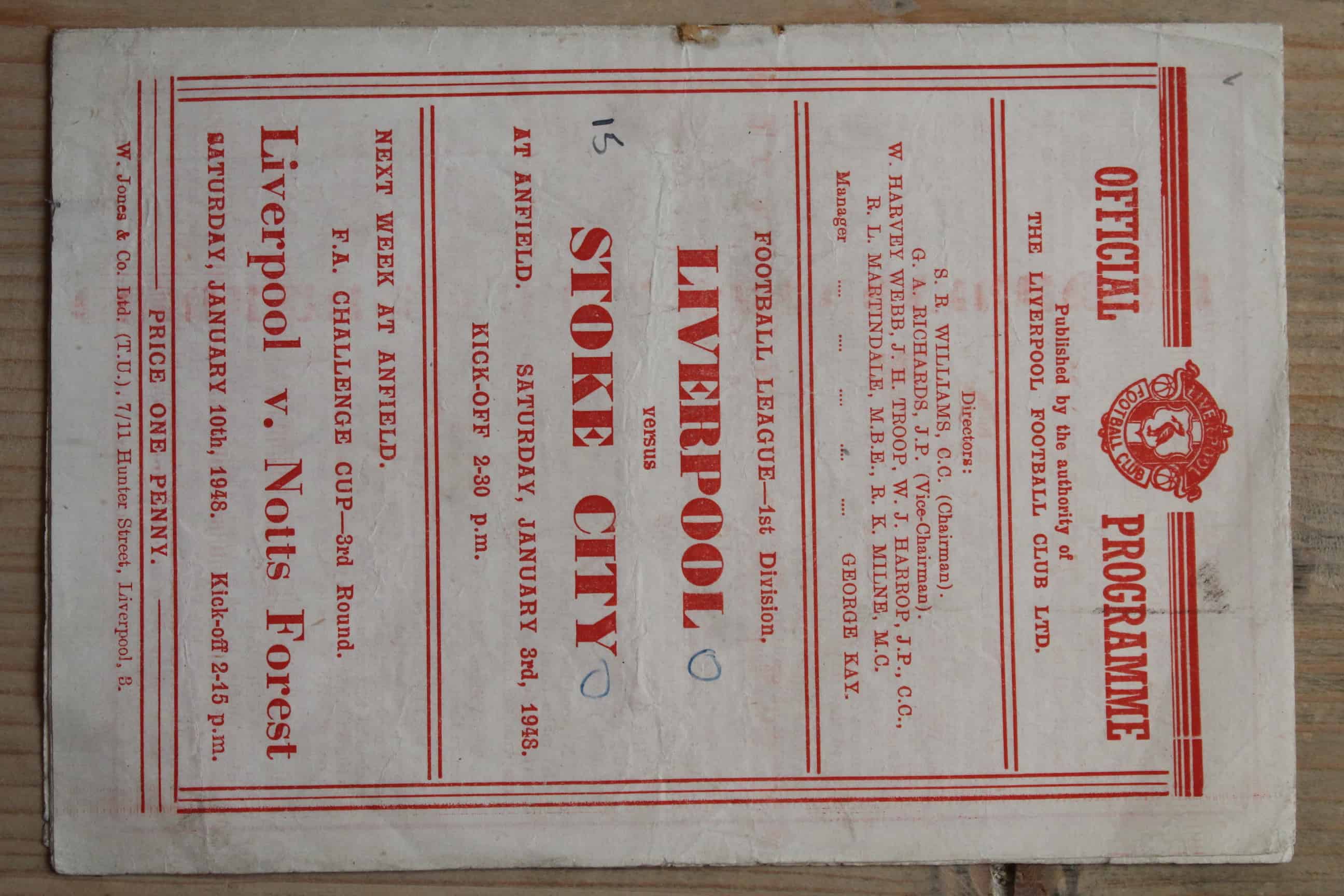 Liverpool Football Programmes for Sale | Match Day Programmes