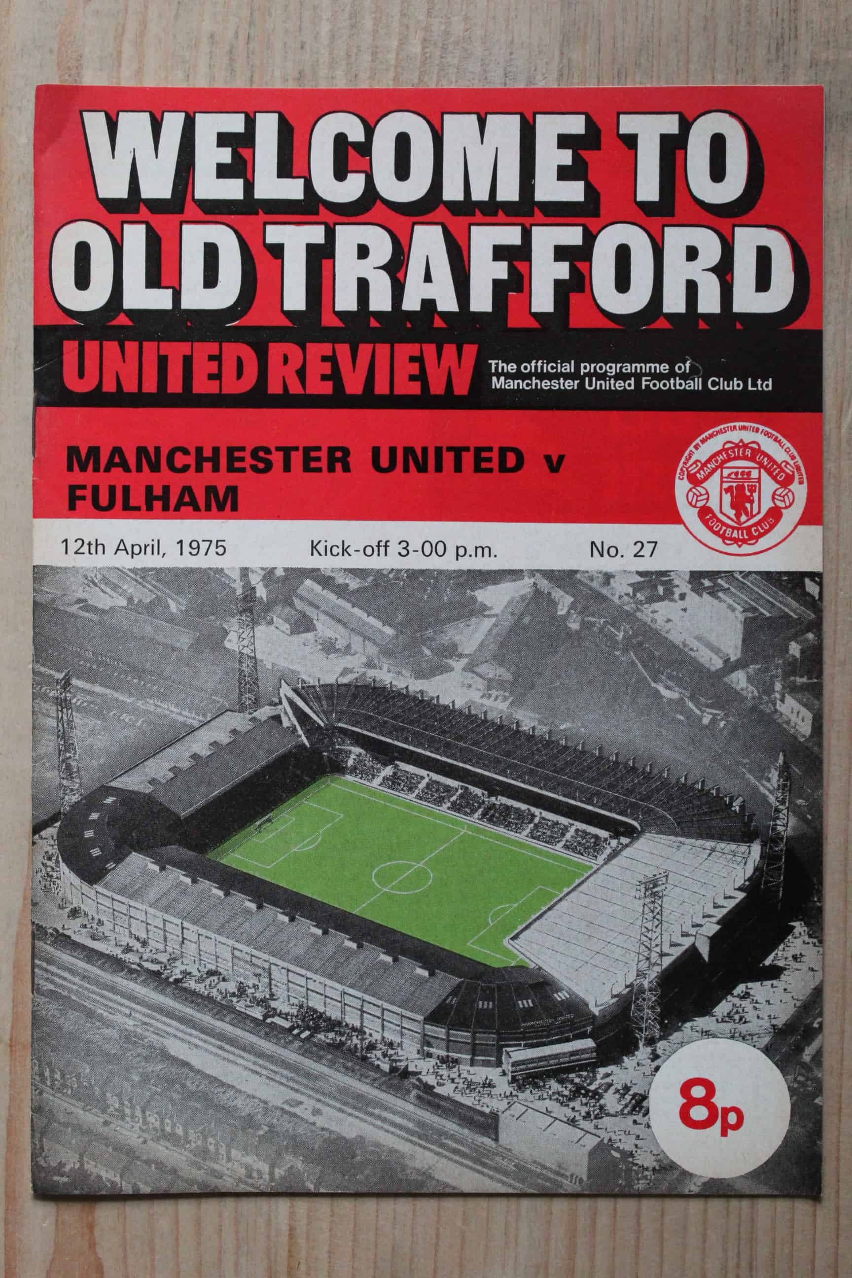 Manchester United (Man Utd) Football Programmes for Sale | Match Day ...