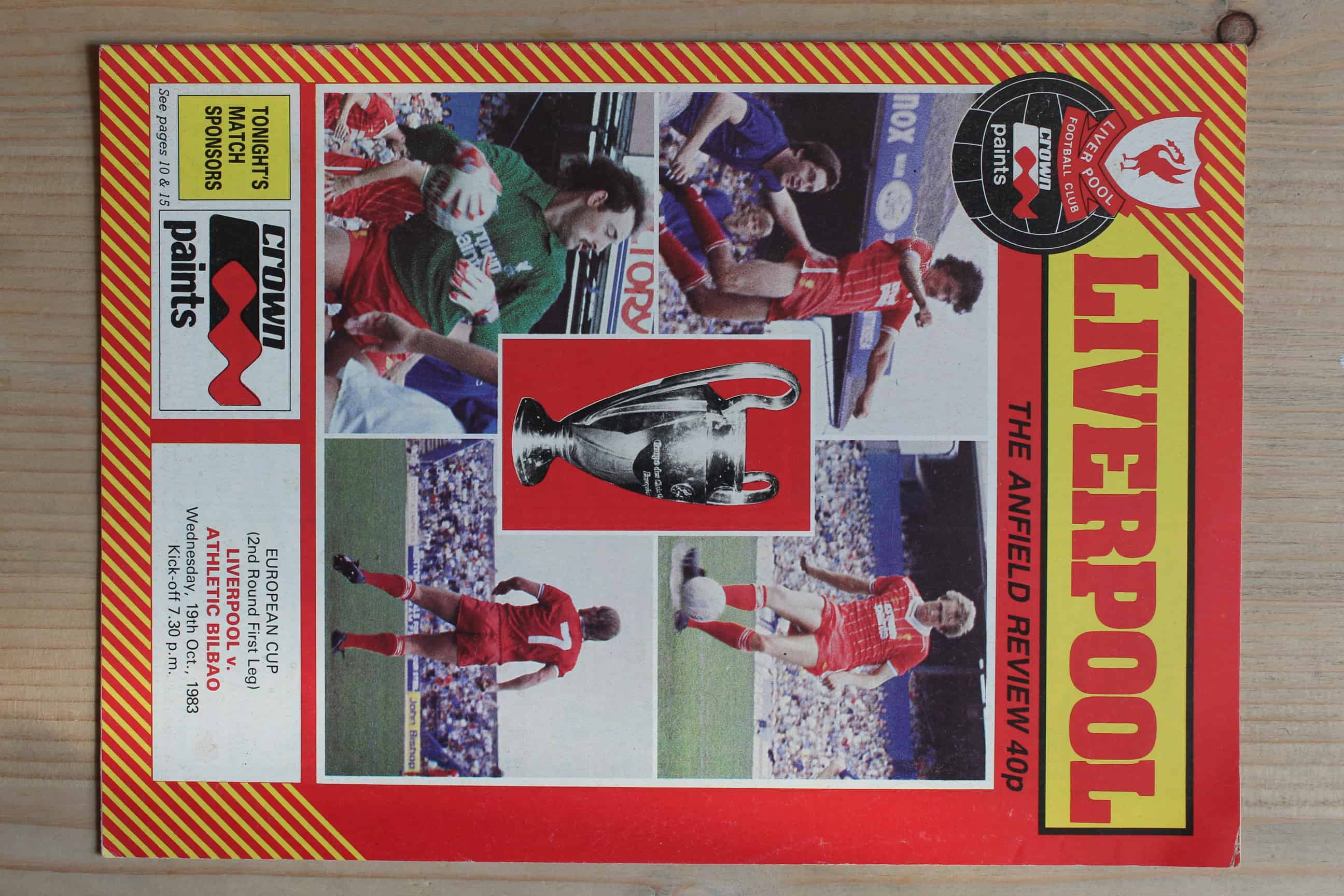 Liverpool FC v SL Benfica, March 7 1984