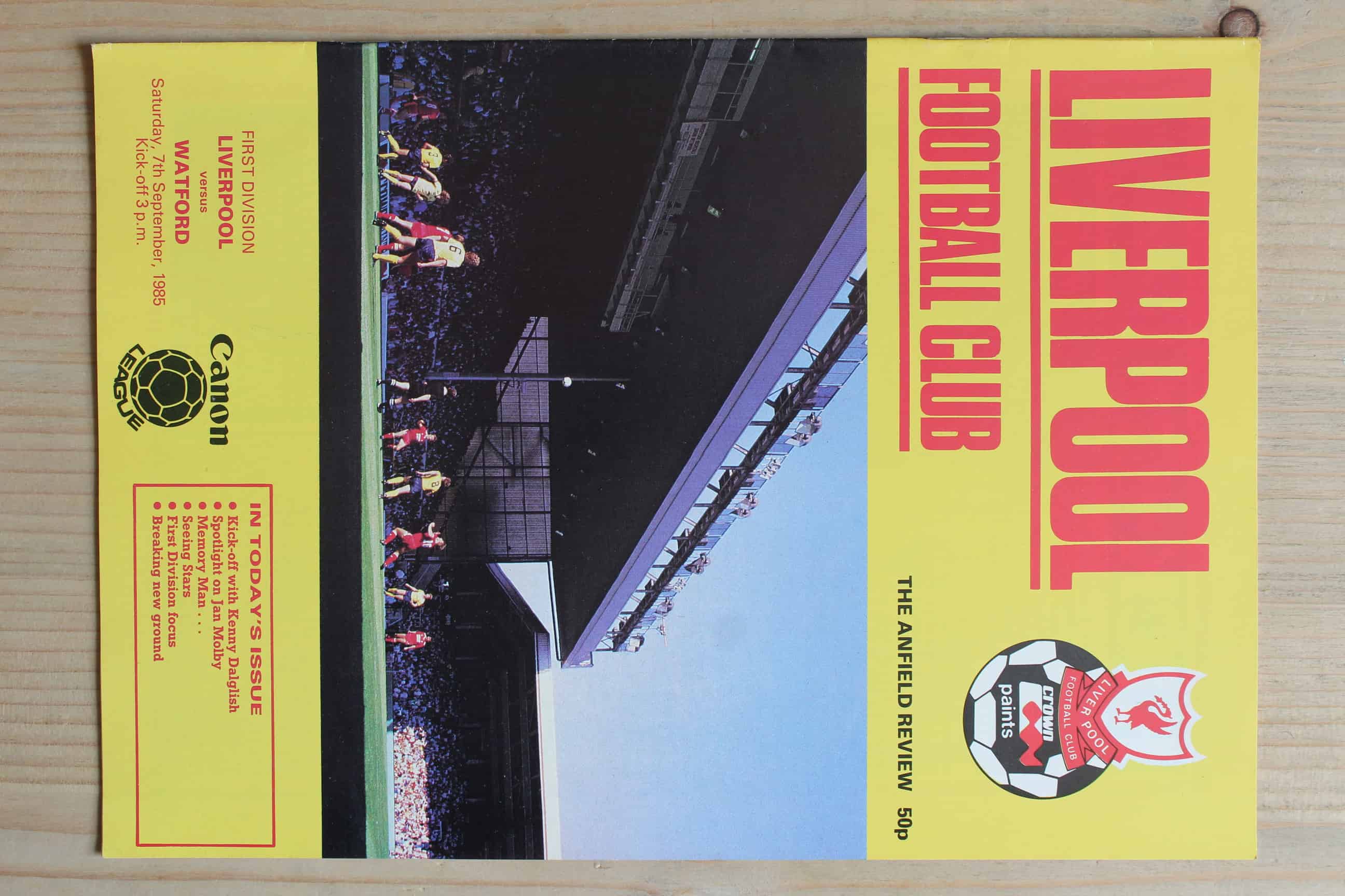Liverpool FC v Watford FC, September 7 1985