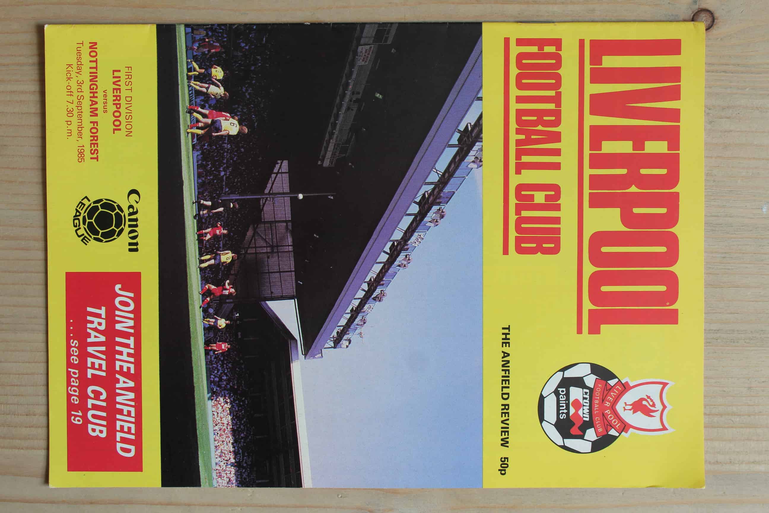 Liverpool FC v Watford FC, September 7 1985