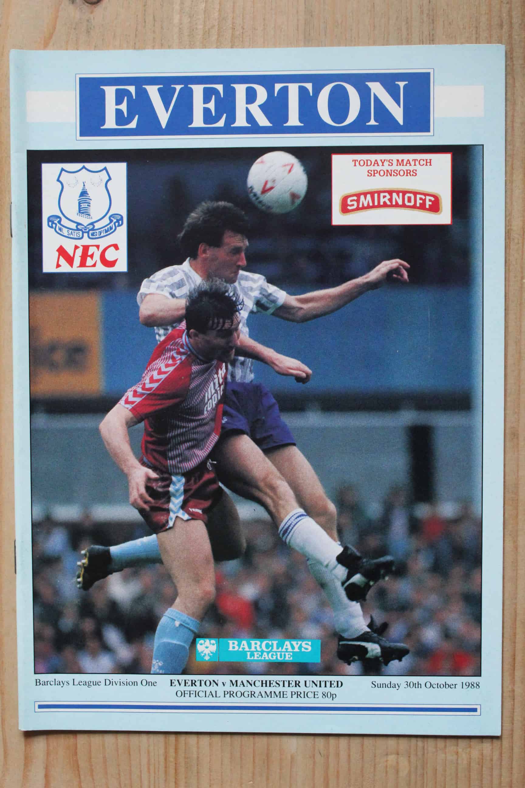 Everton Football Programmes for Sale | Match Day Programmes