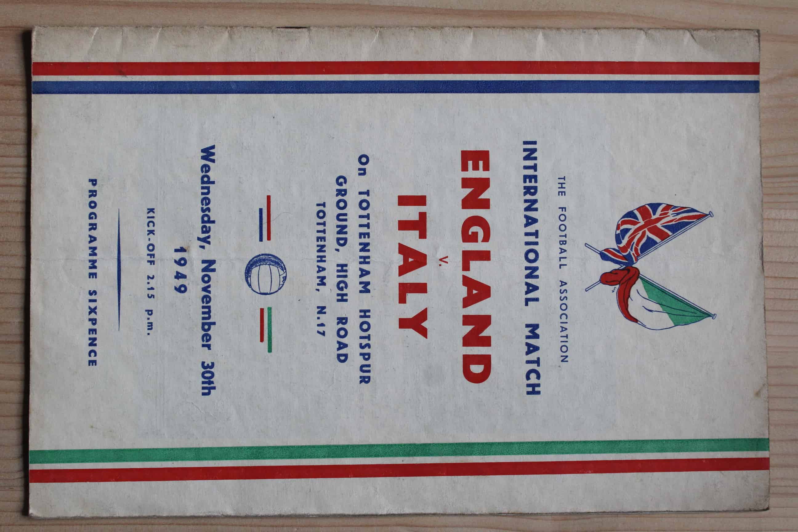 England Football Programmes for Sale | Match Day Programmes