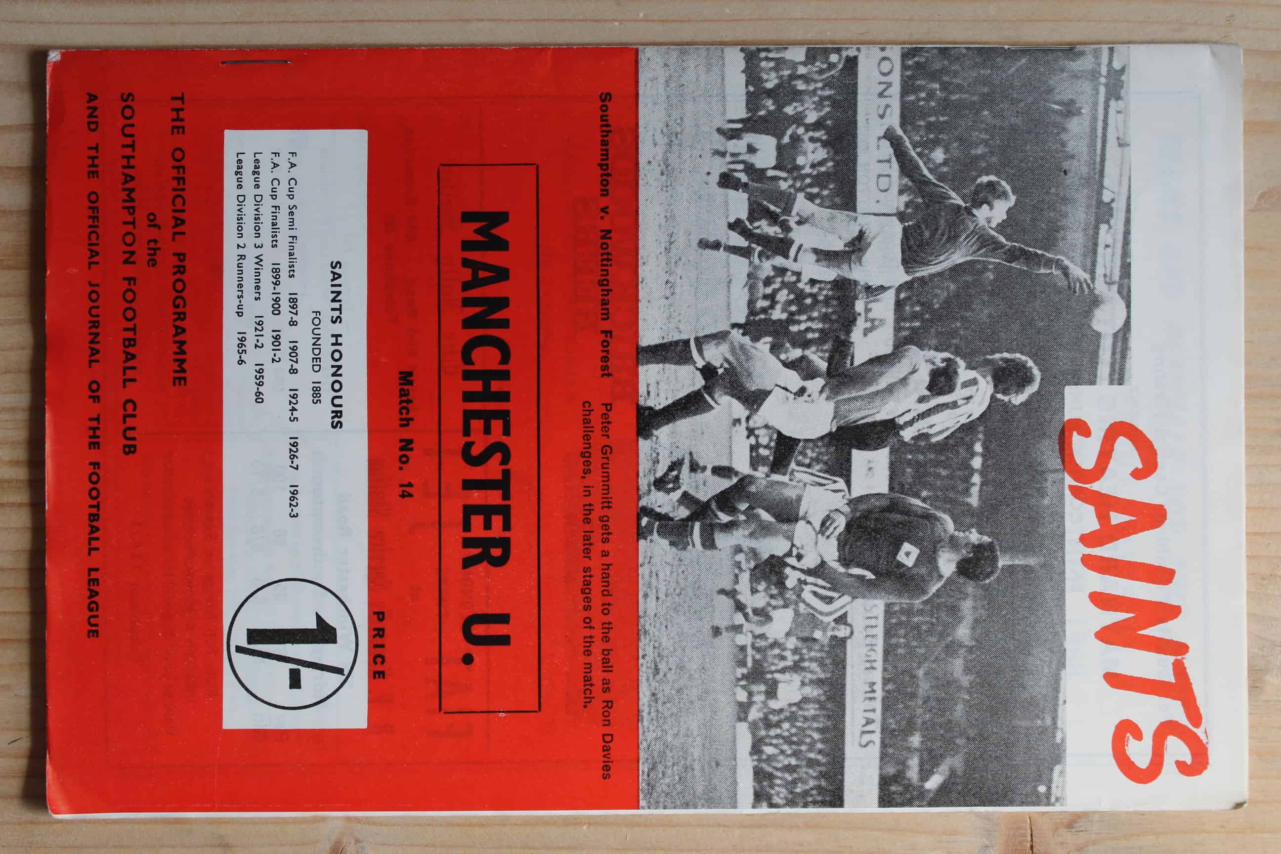 Manchester United (Man Utd) Football Programmes for Sale | Match Day ...