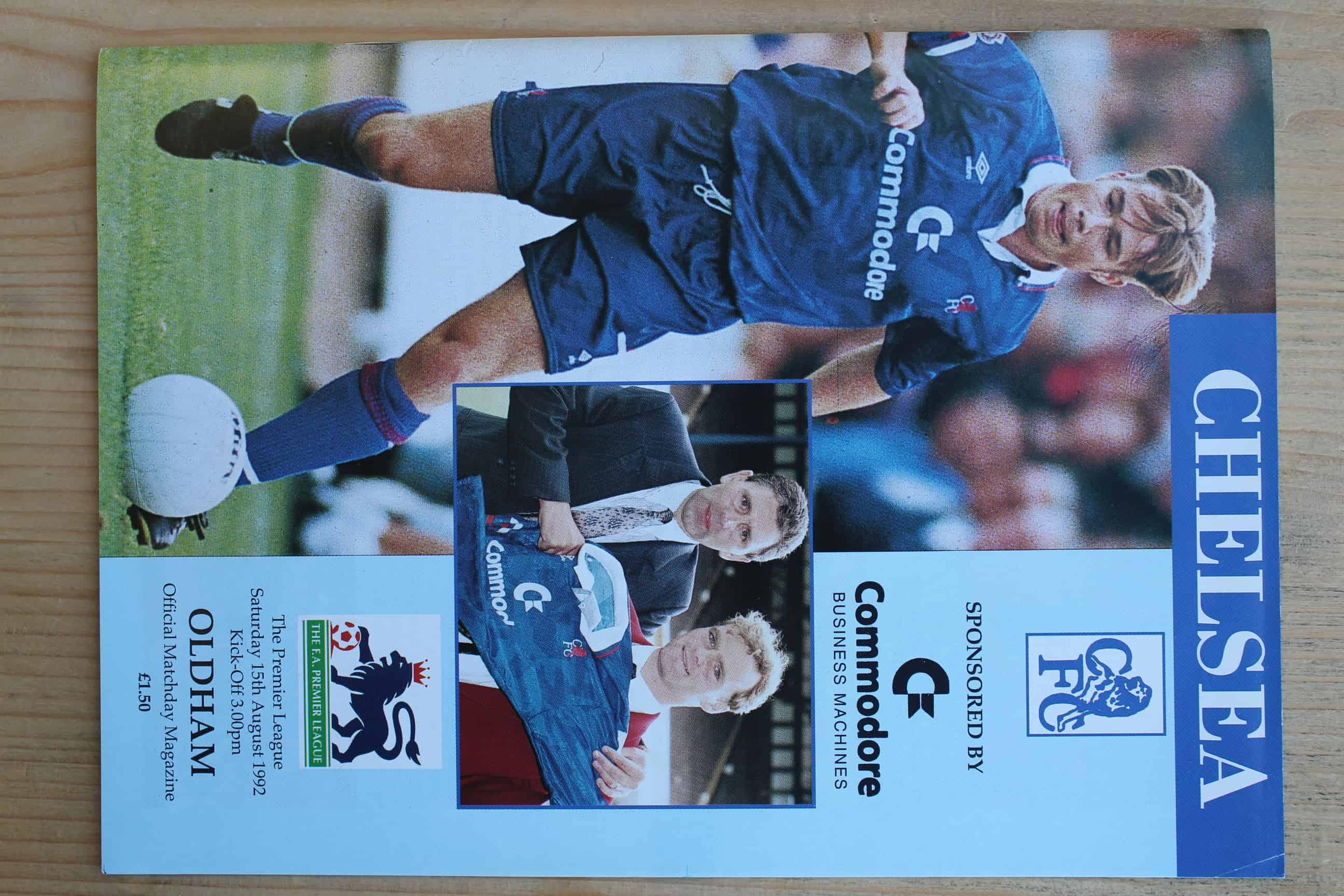 Chelsea FC v Oldham Athletic FC, August 15 1992