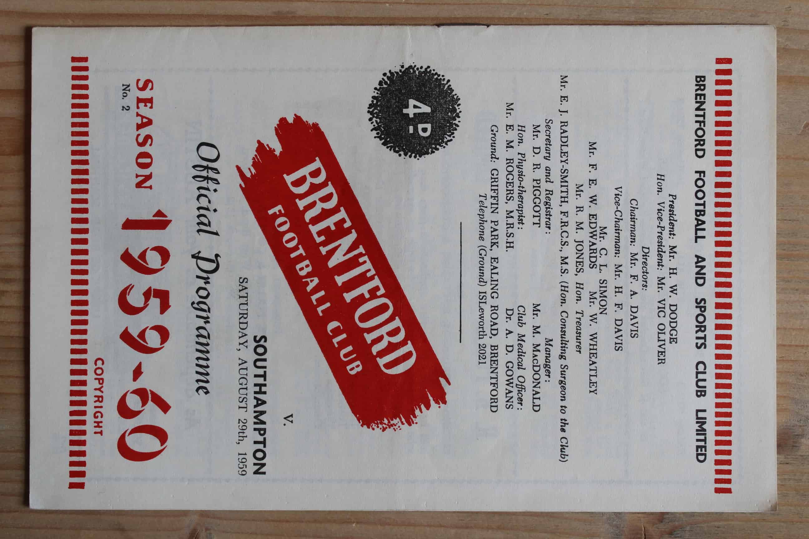 Southampton Football Programmes for Sale | Match Day Programmes