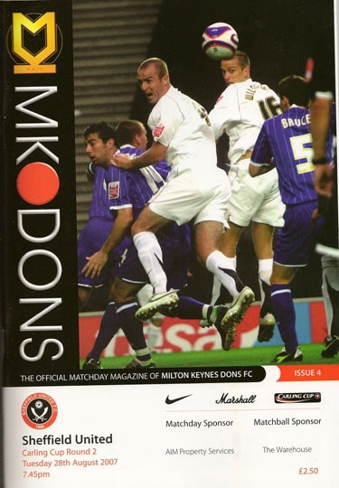 Milton Keynes Dons (MK Dons) Football Programmes for Sale | Match Day Programmes