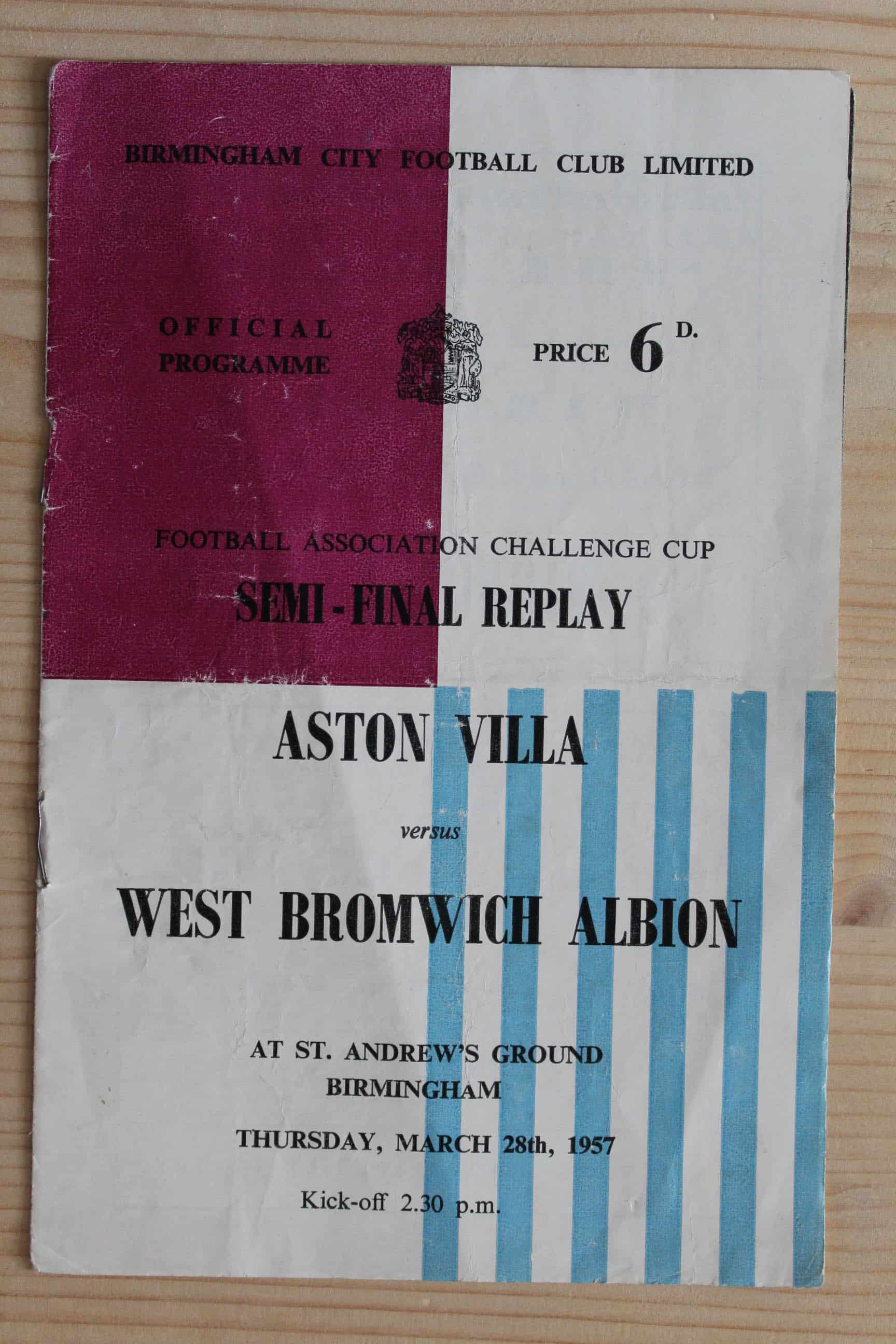 West Bromwich Albion (W.B.A) Football Programmes for Sale | Match Day ...